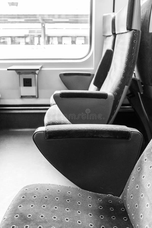 Empty seats in a train stock image. Image of commute - 91681613