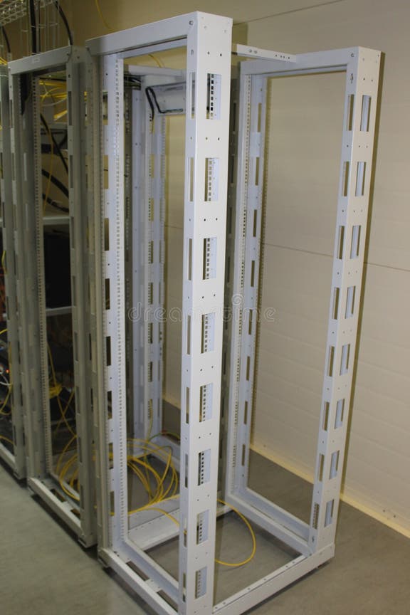 Empty Server Rack for Telecommunications Equipment Stock Image - Image ...