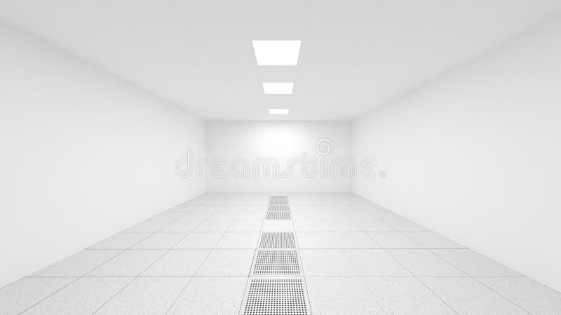 Empty server room. stock illustration. Illustration of cyberspace ...