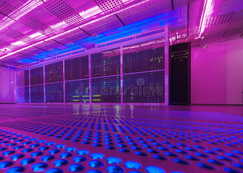 Empty server room stock photo. Image of hosting, electronic - 77981924