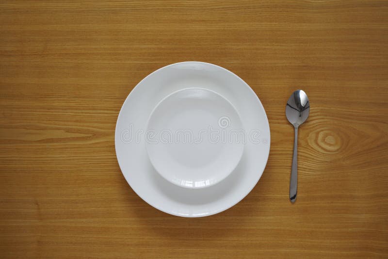 Empty Plate on table top stock photo. Image of empty - 14511148