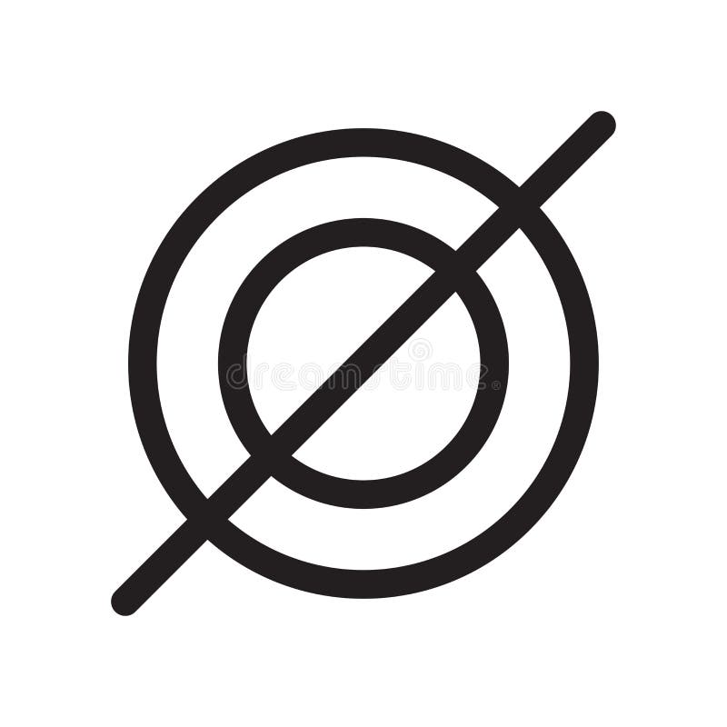 Empty Set Symbol Icon Vector Sign and Symbol Isolated on White ...