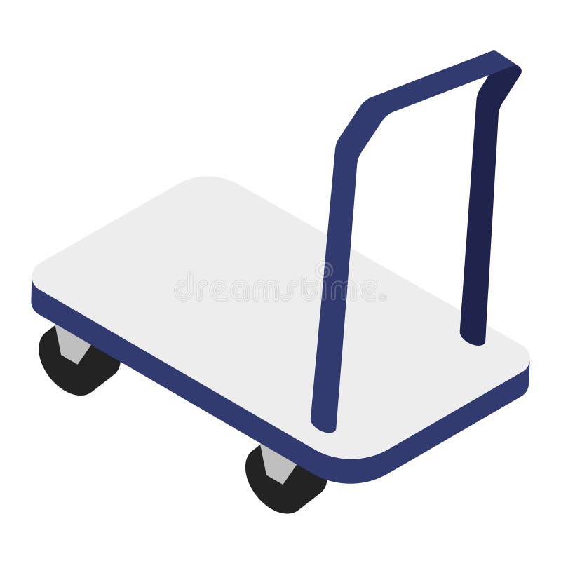 Empty Sheet Cart. Storage Equipment Stock Vector - Illustration of ...