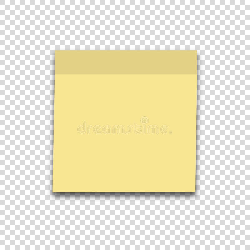 Empty Sheet Note Paper Isolated Realistic Vector Stock Vector ...