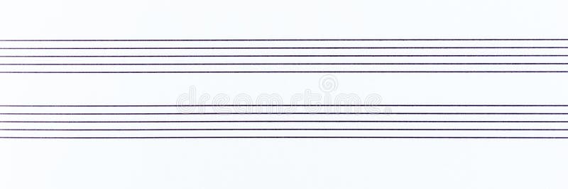 Empty Sheet of Notes Template for Beginners Stock Photo - Image of ...