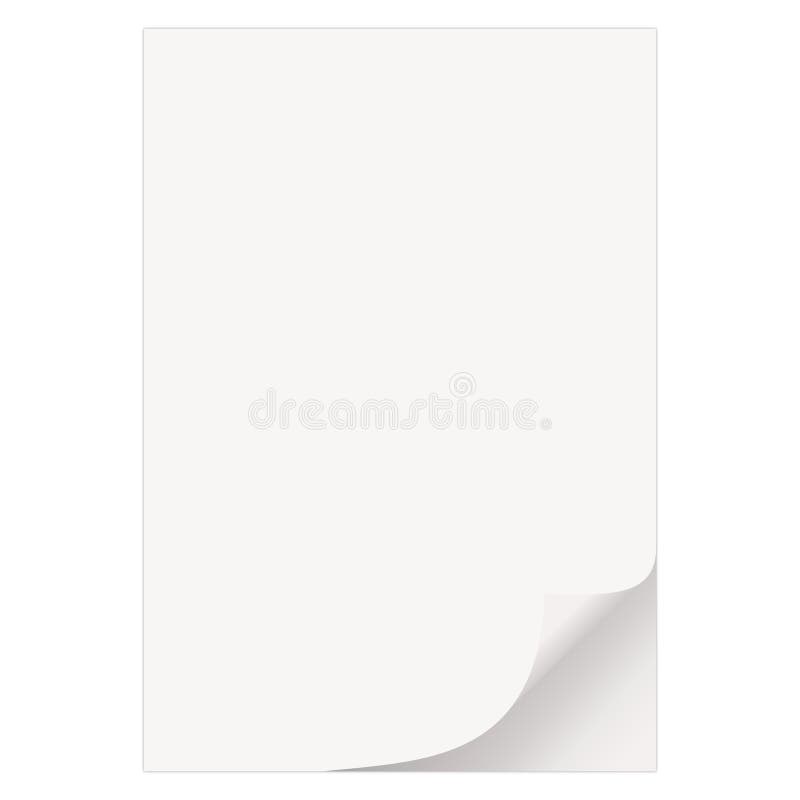 Empty sheet of paper stock vector. Illustration of copy - 14355756