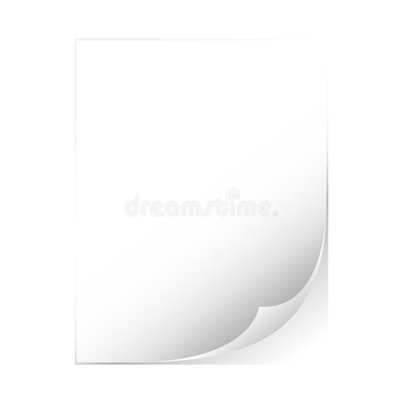Empty sheet of paper stock illustration. Illustration of design - 42432743