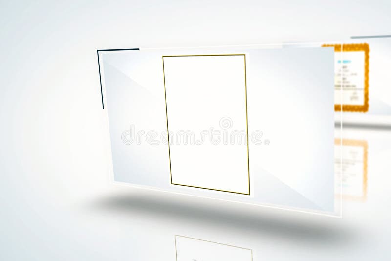 Empty Sheet of Paper, Space for Inscription. Copyspace Illustration ...