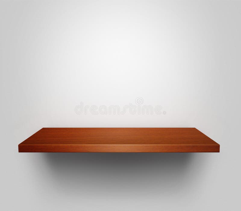 Empty shelf stock photo. Image of design, light, brown - 23340884
