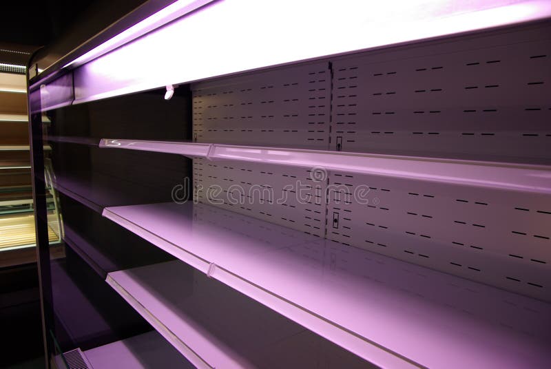 Empty shelf stock image. Image of cold, lounge, double - 4392241