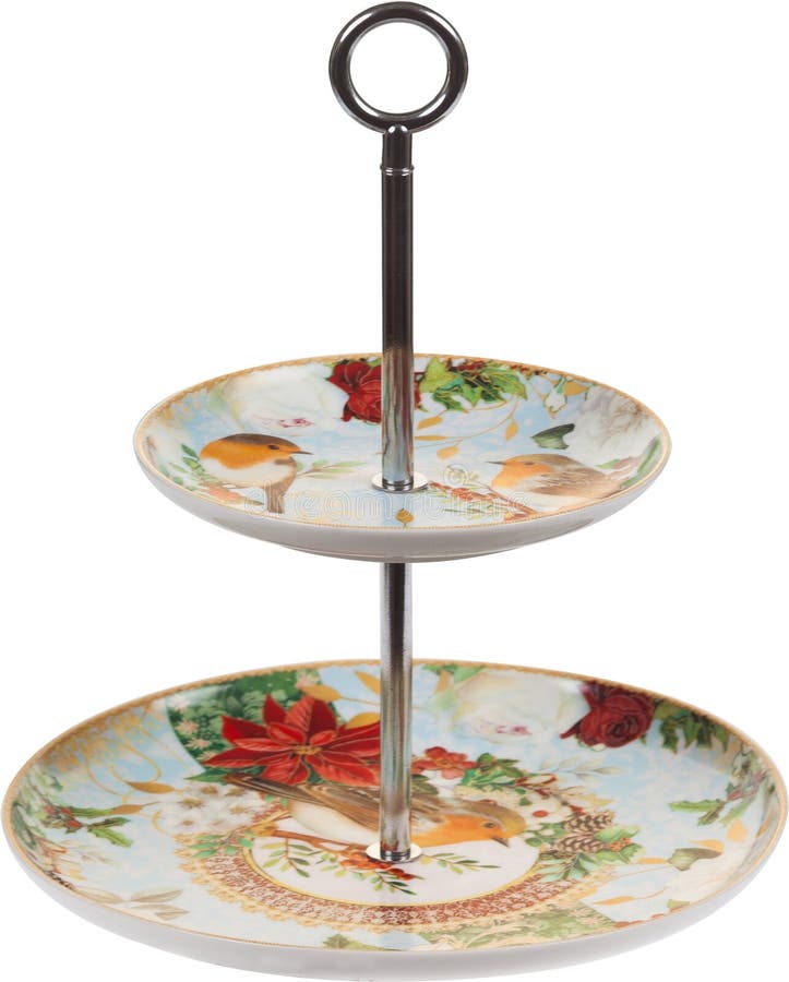 Empty Shelf Dish for Snack Food Isolated on White Background Stock ...