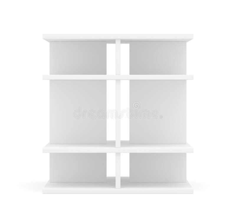 Empty shelf for exhibition stock illustration. Illustration of organize ...