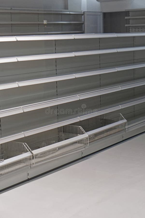 Empty shelf grocery store stock photo. Image of market - 244667448