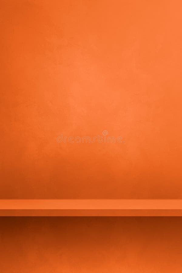 Plain Neon Orange Background