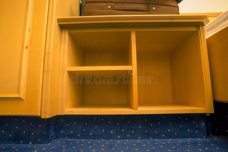 Empty shelf stock image. Image of bedroom, storage, wooden - 56090643