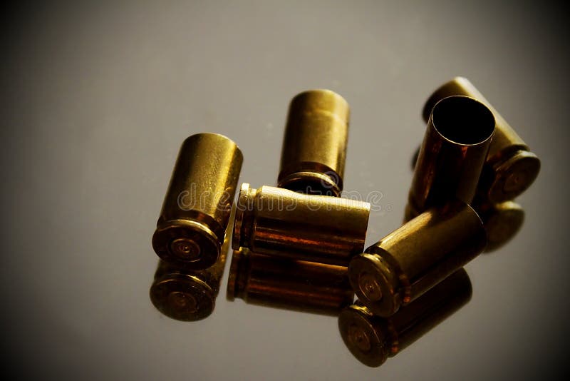 Empty shells stock image. Image of bullet, shell, mirror - 39220719