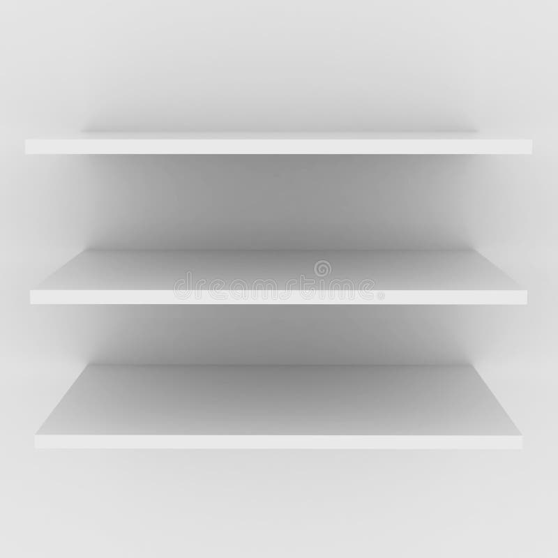 Empty shelves stock illustration. Illustration of house - 19542790