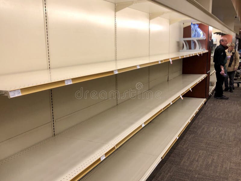 Empty Shelves #2 editorial photography. Image of store - 215478372
