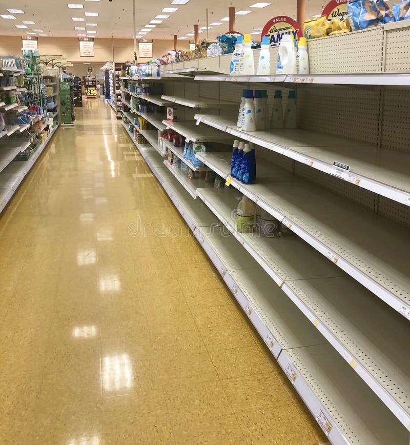 Empty Shelves #4 editorial photography. Image of covid - 215480277