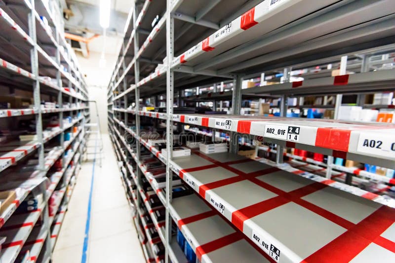 Interior of Hardware Shop Storage Stock Photo - Image of pile, factory ...