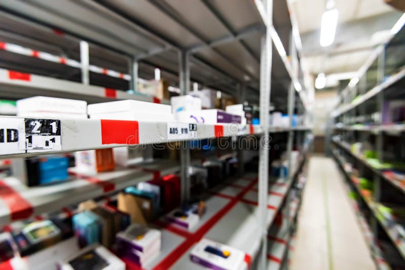 Interior of Hardware Shop Storage Stock Photo - Image of pile, factory ...