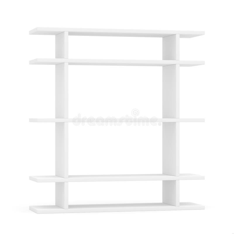 Empty Shelves on White Background Stock Illustration - Illustration of ...