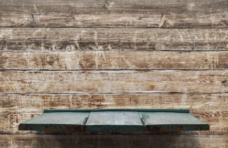 Empty shelves on wall stock photo. Image of interior - 172392842