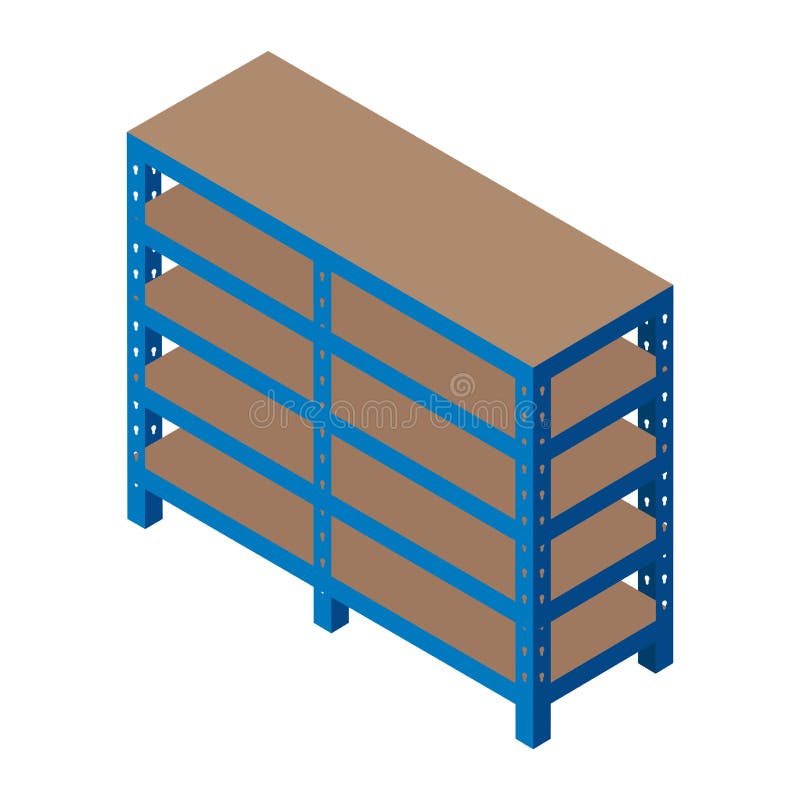 Warehouse Industrial Shelving Storage System Stock Illustrations – 121 ...