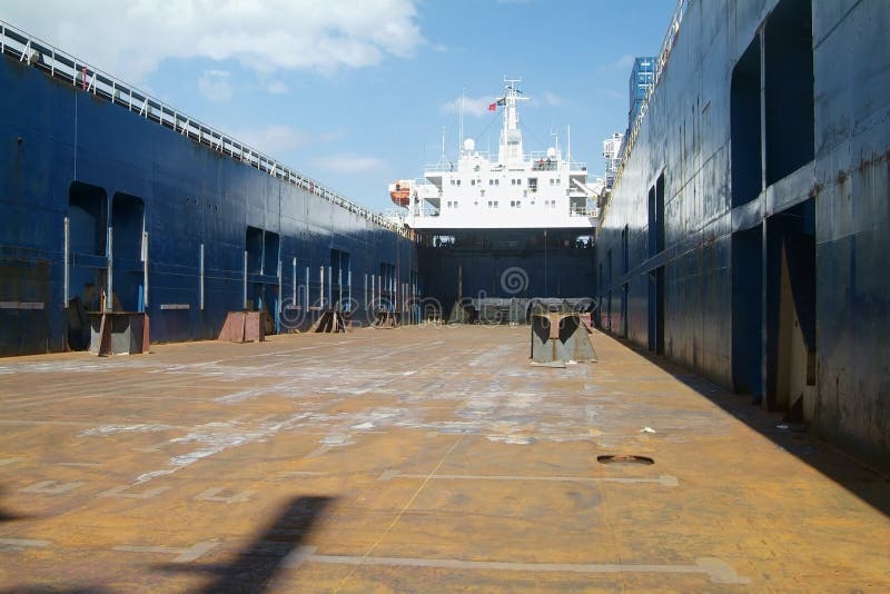Empty ship stock image. Image of freight, roll, steel - 1931149