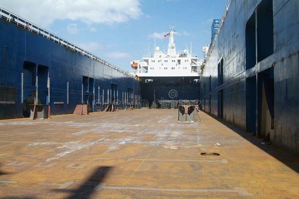 Empty ship stock image. Image of freight, roll, steel - 1931149