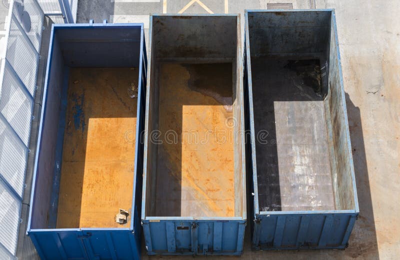Empty shipping containers stock photo. Image of industry - 39847346