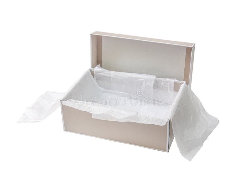 Empty shoe box mockup. stock image. Image of storage - 245659477