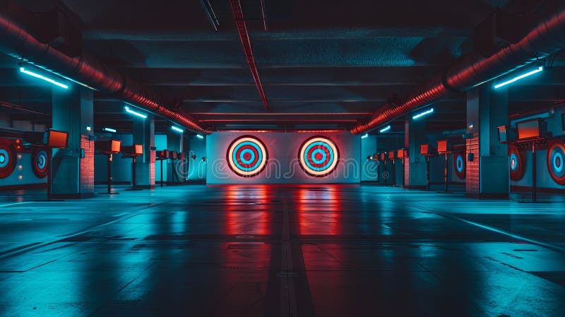 Empty Indoor Shooting Range Targets Stock Photos - Free & Royalty-Free ...