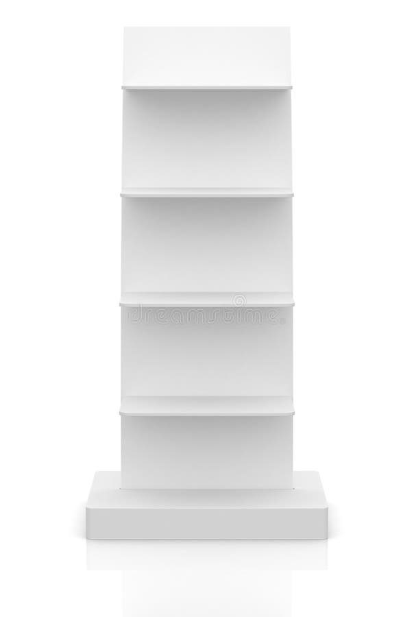 Retail Merchandising Shelf Template 3 Stock Illustration - Illustration ...