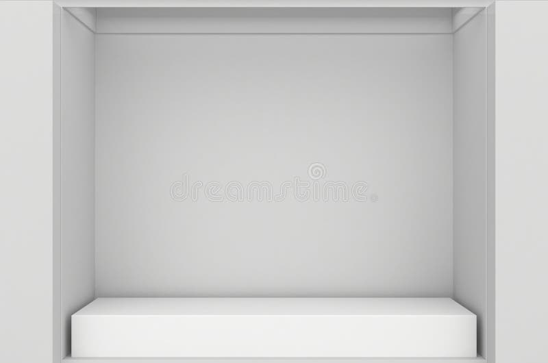 Empty Shop window display. stock illustration. Illustration of display ...