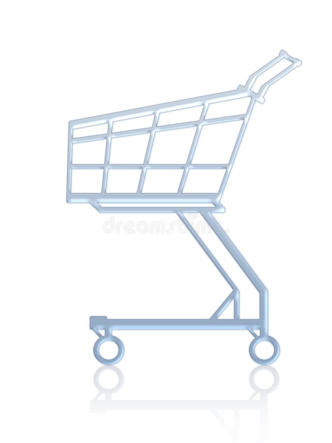 Empty shopping cart stock illustration. Illustration of global - 1171924