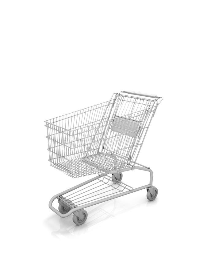Empty Shopping Cart stock illustration. Illustration of shape - 13177526