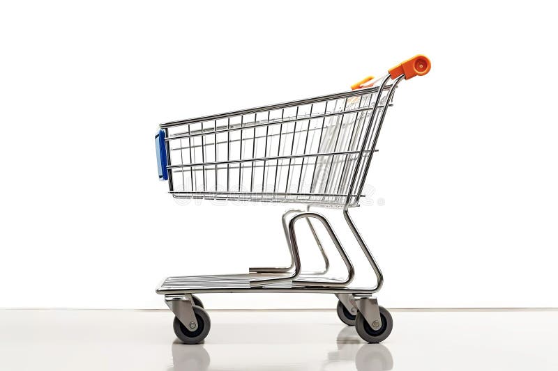 Empty Shopping Cart. Generative Ai Design Concept Stock Illustration ...