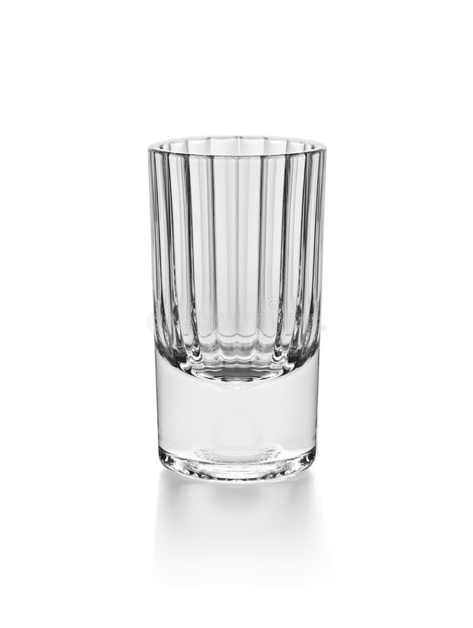 Empty Shot Glass Over White Stock Photo - Image of cocktail, color ...