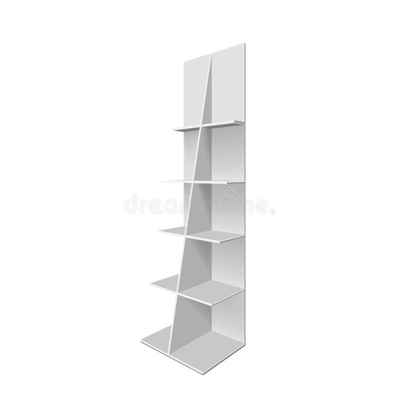 Empty Showcase. Illustration Isolated on White Background Stock Vector ...