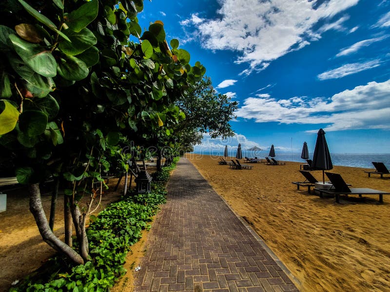 Sidewalk to the beach stock image. Image of sidewalk - 24106803