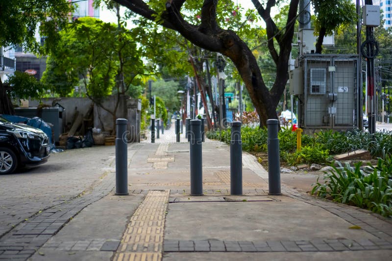 Empty Sidewalks in Jakarta City during the Day Editorial Stock Image ...
