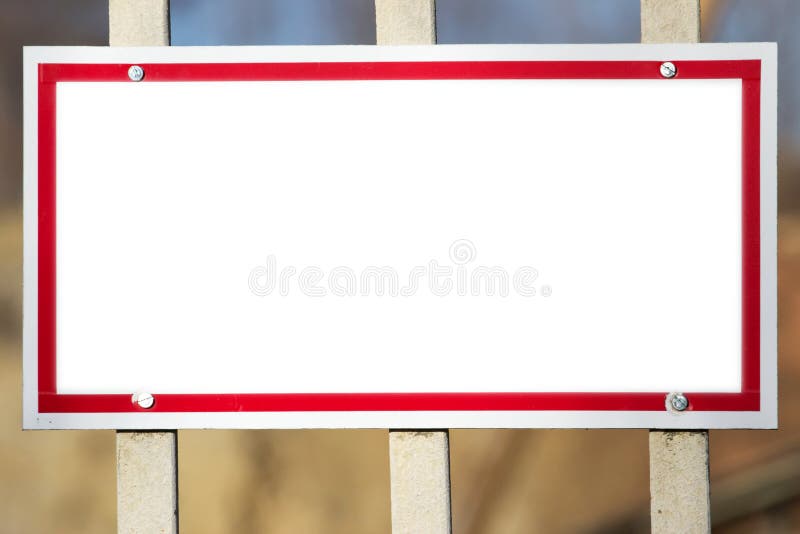 Empty sign stock photo. Image of security, sign, property - 22946780
