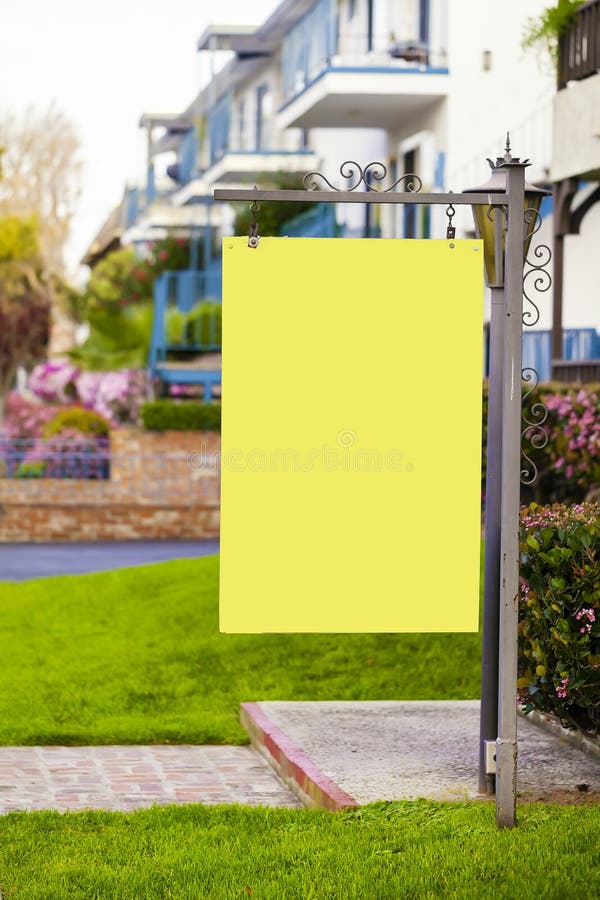 Empty sign stock image. Image of building, sign, street - 24196509