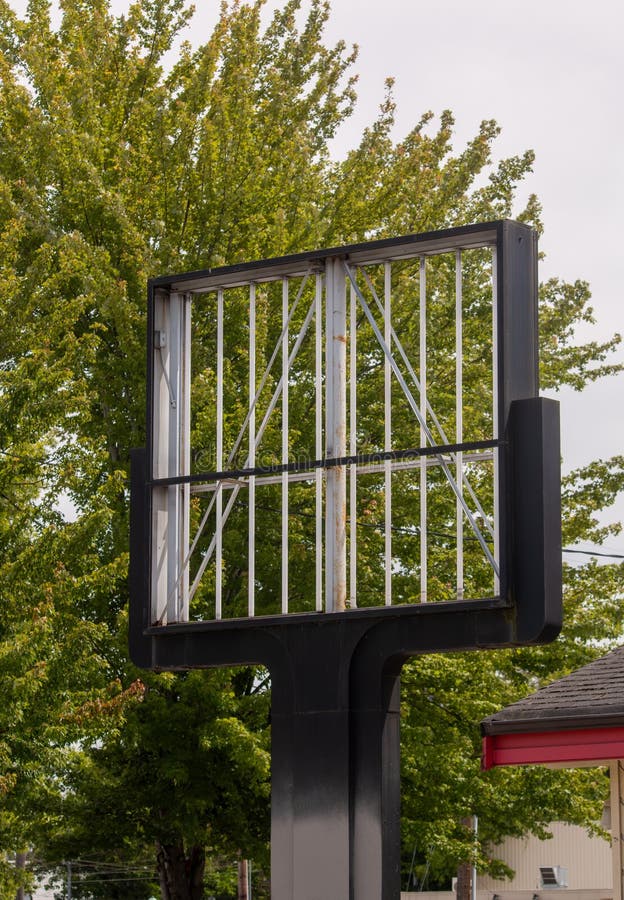 An Empty Sign Frame by a Tree Stock Photo - Image of city, void: 322153364