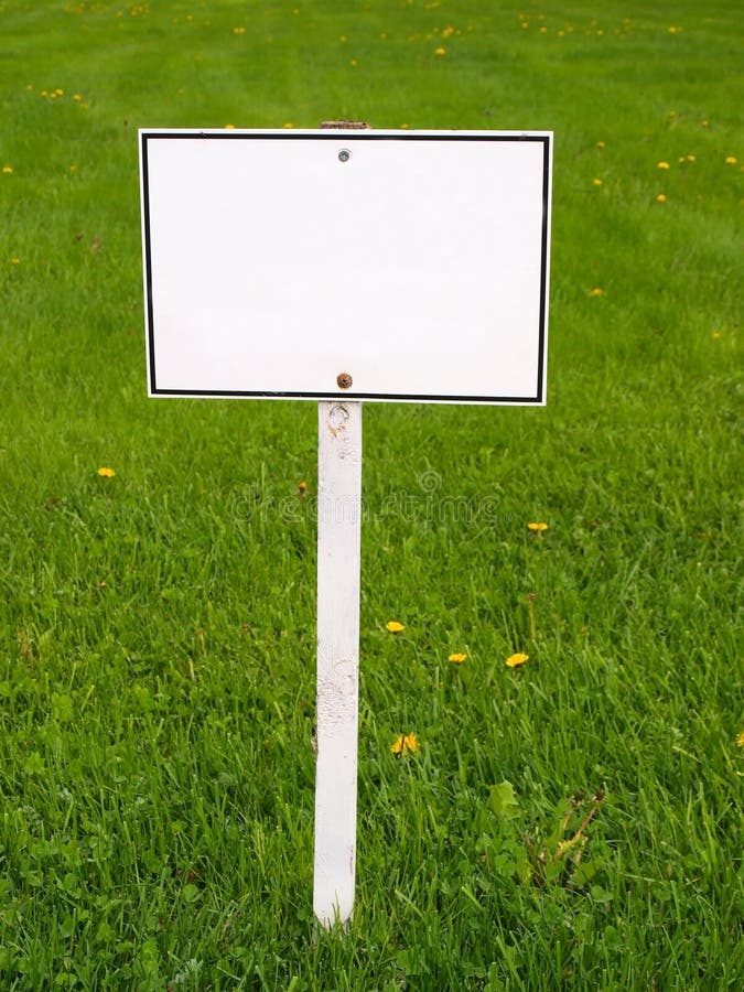 Empty sign stock photo. Image of color, garden, grass - 32363986