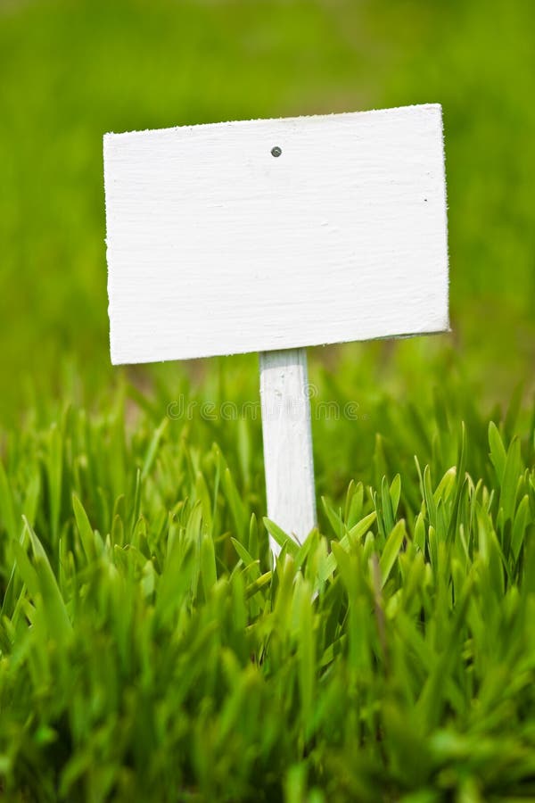 Empty sign on green grass stock image. Image of nature - 45079811