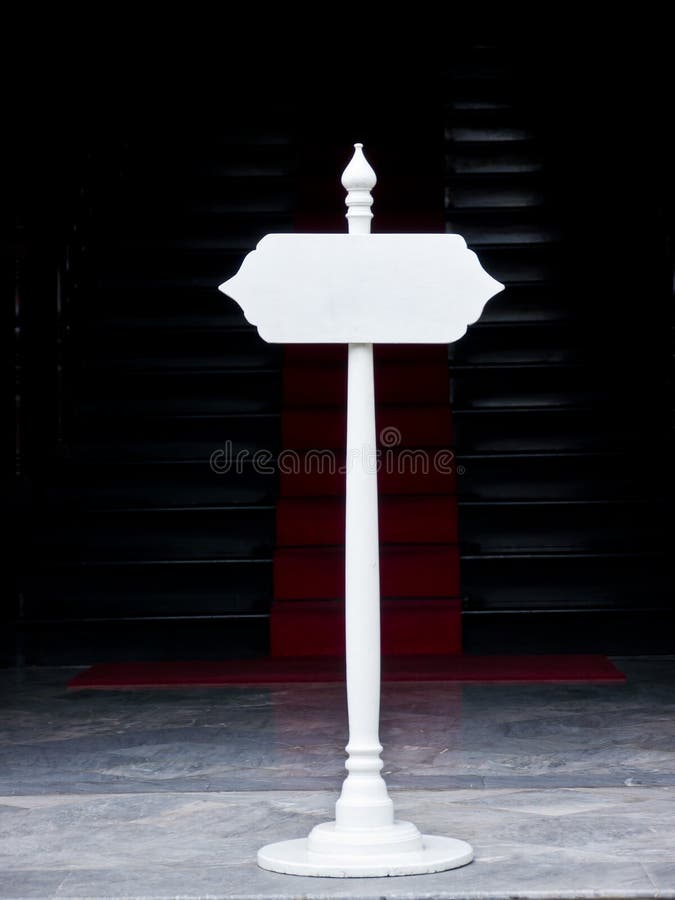 Empty sign post stock image. Image of plaque, plate, placard - 30356047