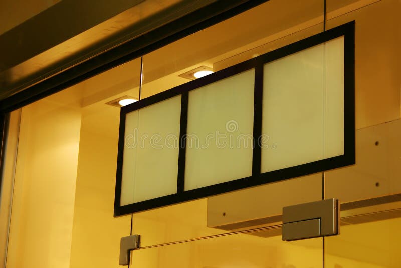 Empty sign of a store stock photo. Image of signage, minimalist - 533974