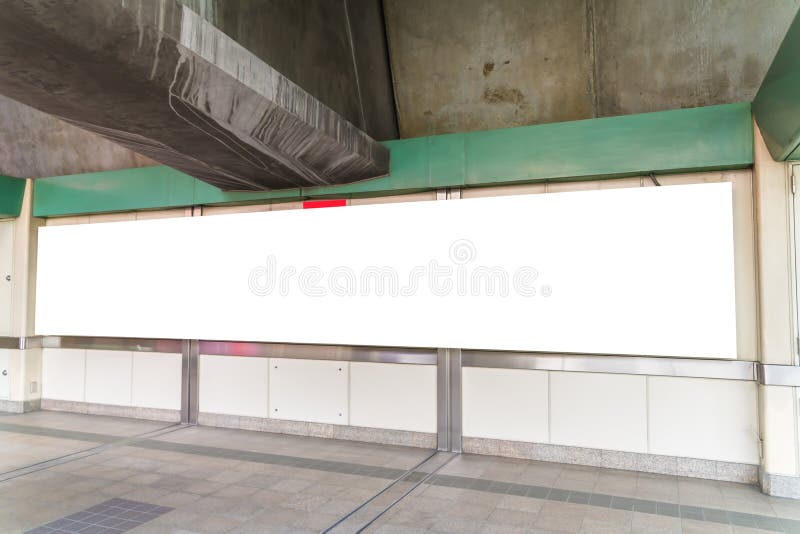 Empty Sign in the Street and Shopping Mall . Stock Photo - Image of ...